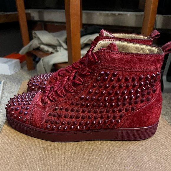Christian Louboutin | Shoes | Christian Louboutin Louis Spikes Carmin ...